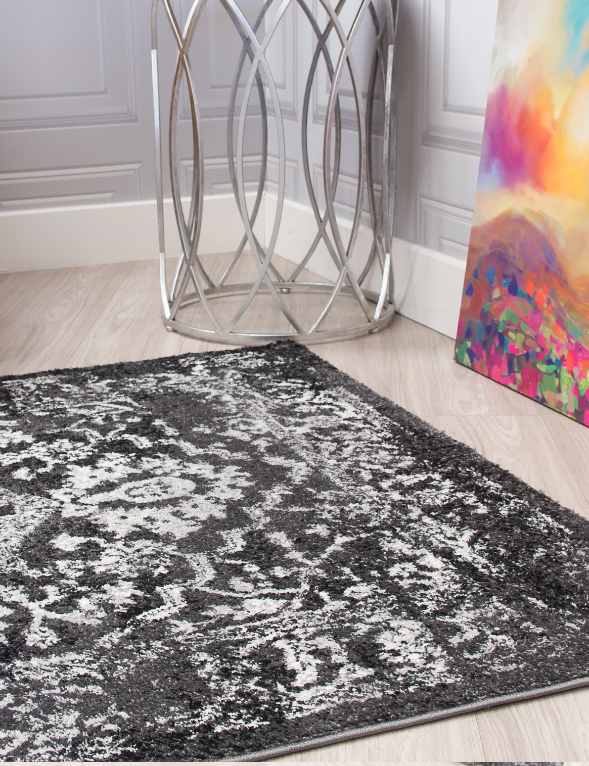 Floor Trends - Antika Medallion - Grey