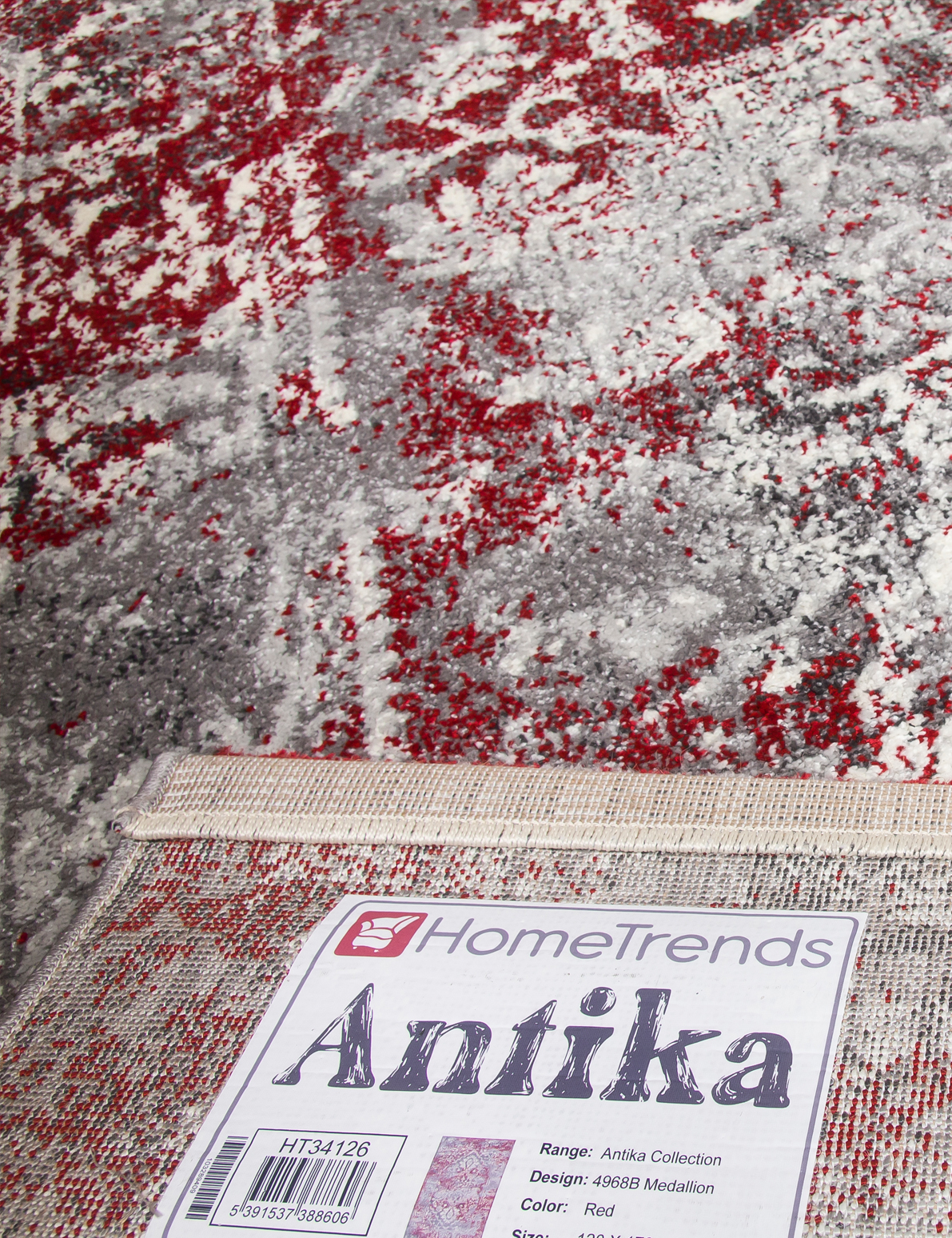 Floor Trends - Antika Medallion - Red