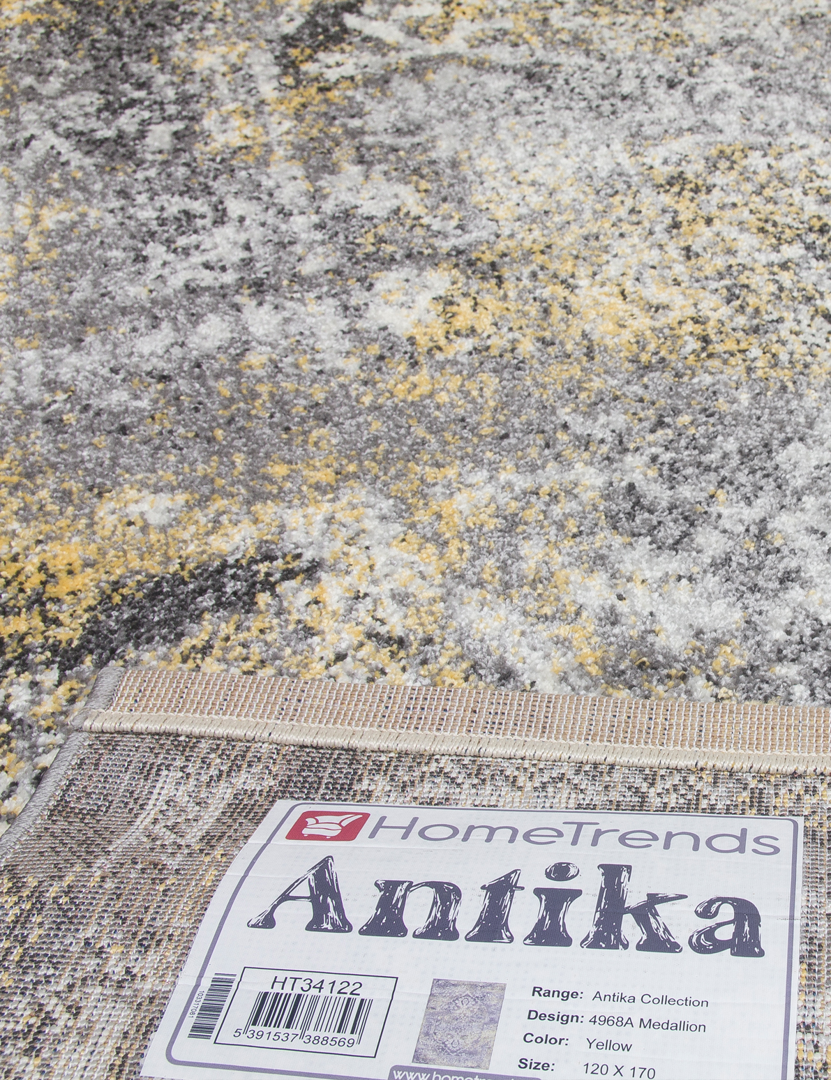 Floor Trends - Antika Medallion - Yellow