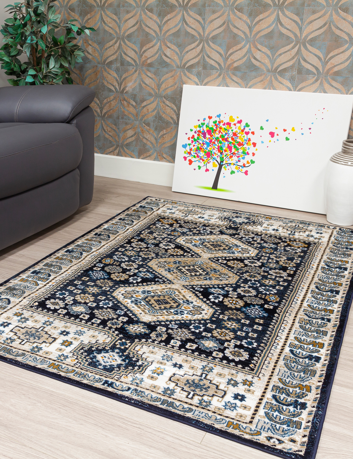 Floor Trends - Aziza Katana - Blue