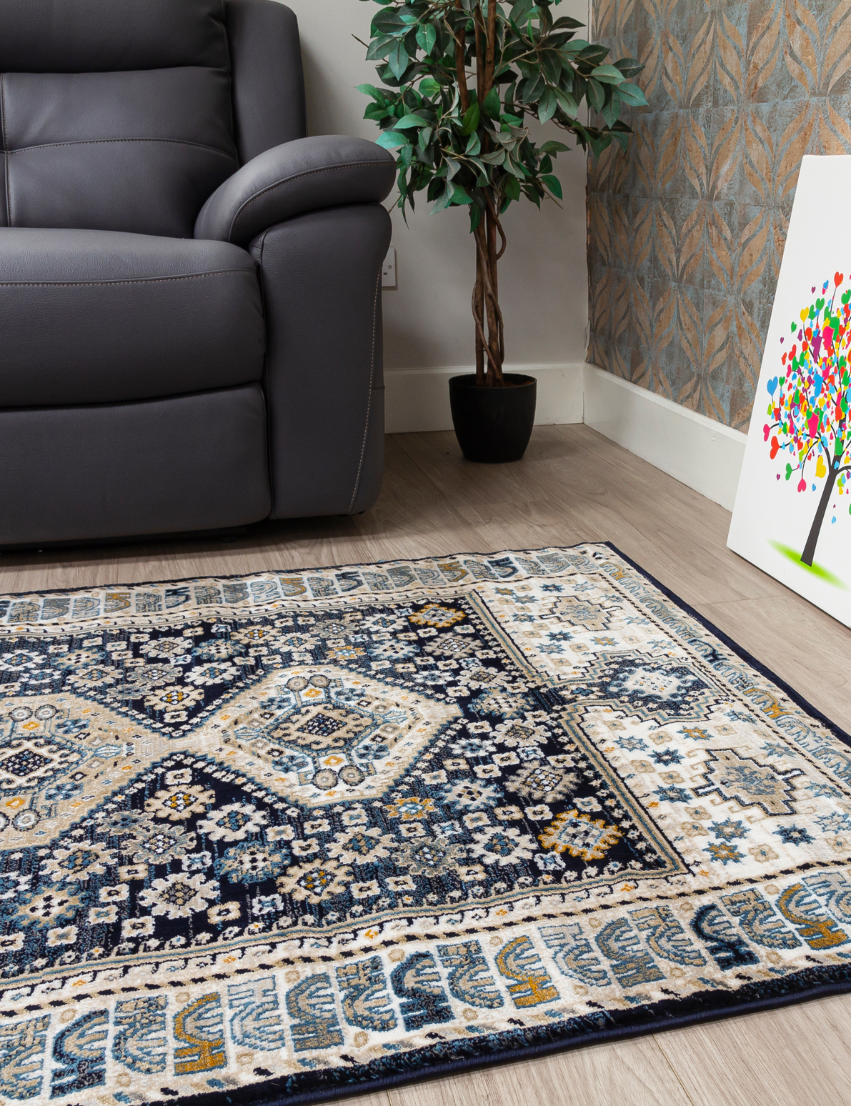 Floor Trends - Aziza Katana - Blue