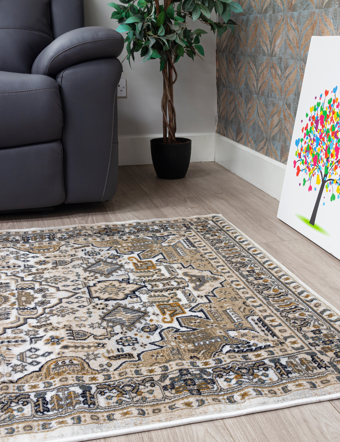 Floor Trends - Aziza Medallion - Natural