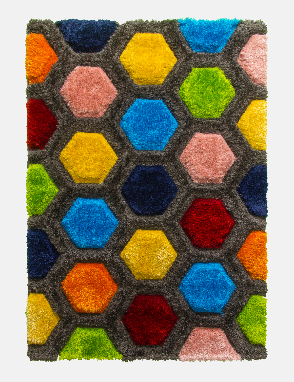 Floor Trends - Paradise Honeycomb Shaggy Rug